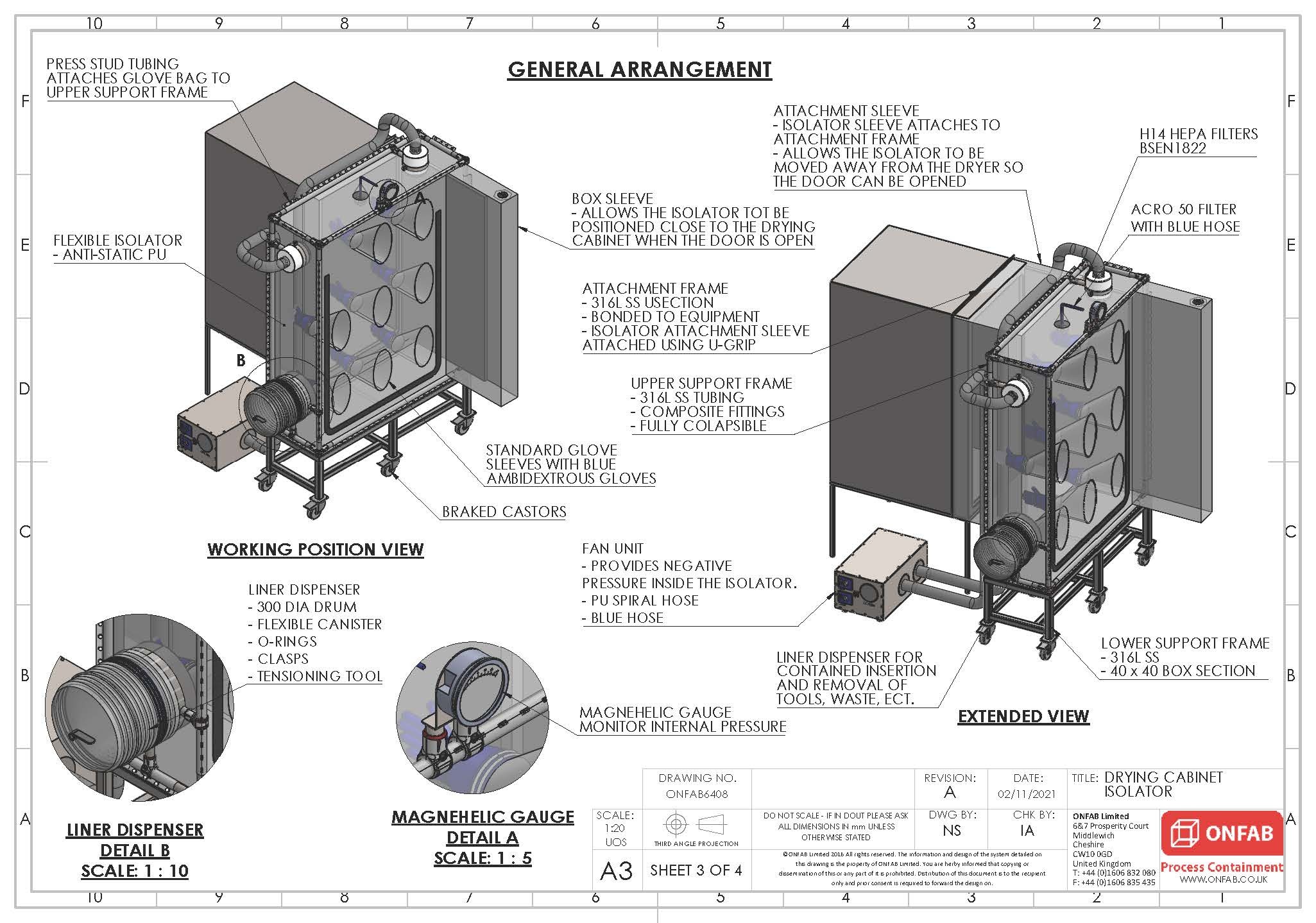Drying Isolator | OEB 5 Containment | Process Containment and… | Onfab