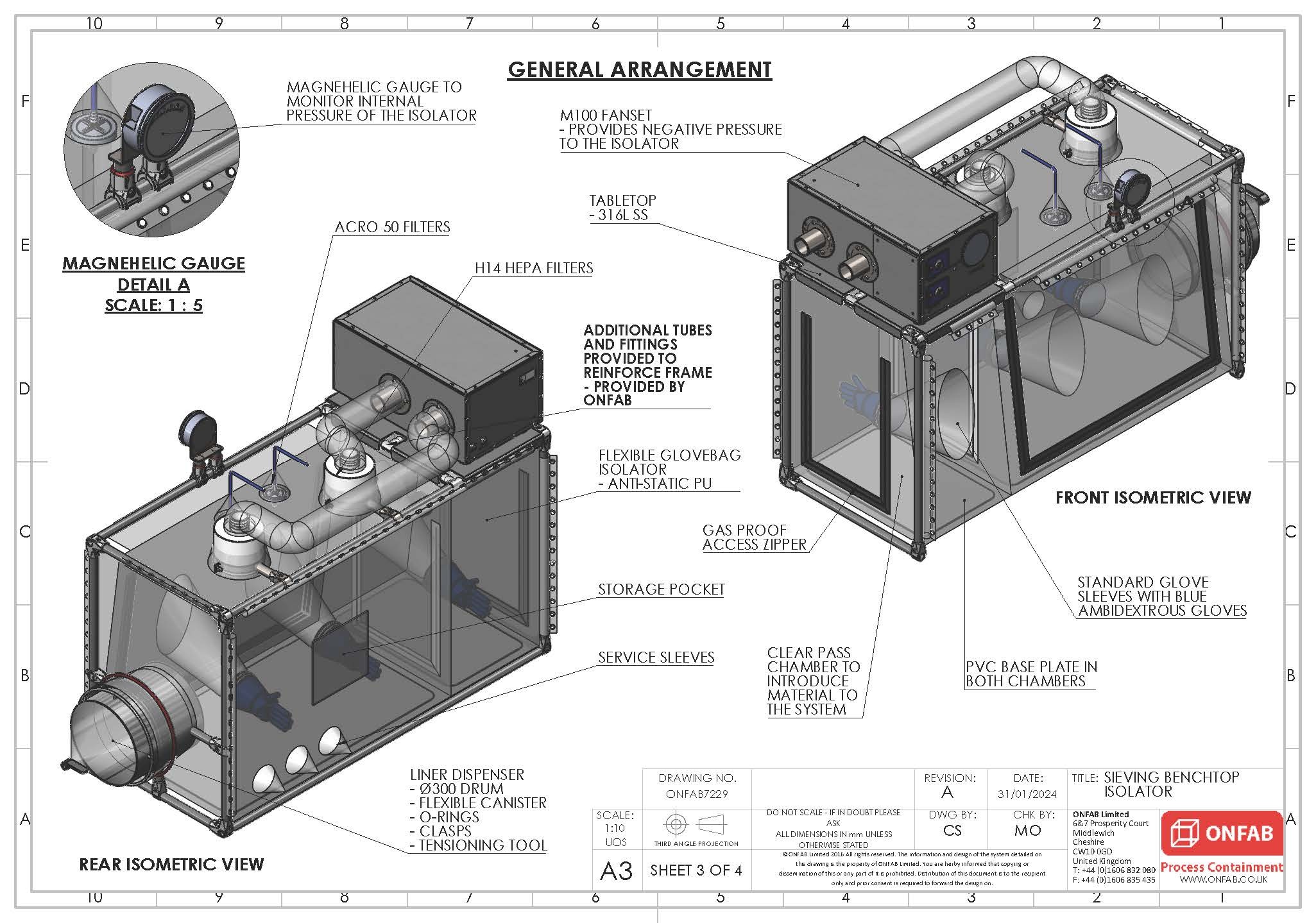 Sizing isolators | Onfab